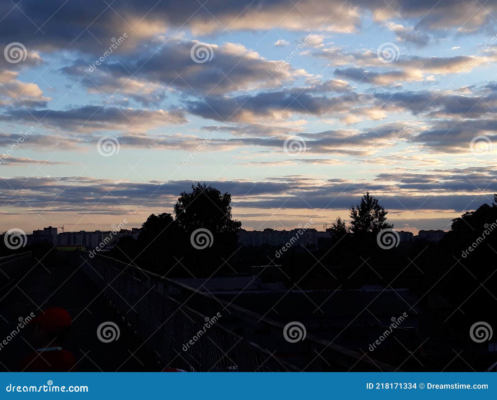 Sunset sky clouds Russian stock photo. Image of horizon - 218171334