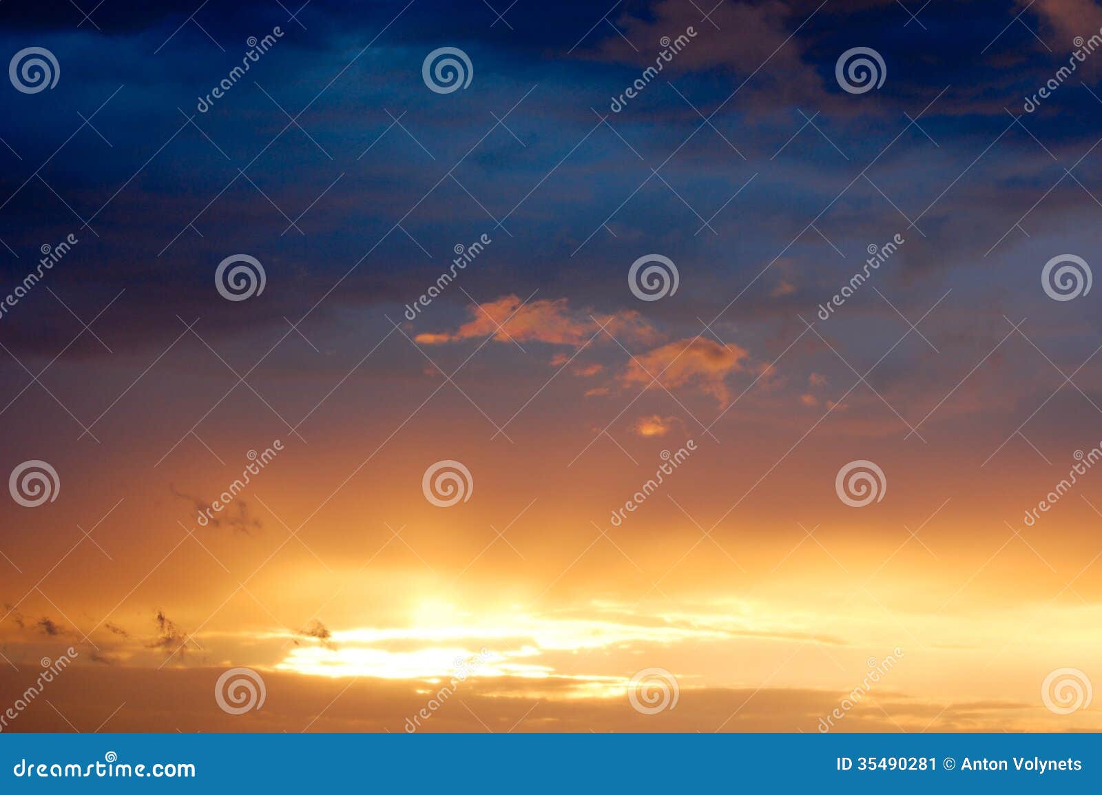 Sunset sky colors stock image. Image of skyline, atmosphere - 35490281