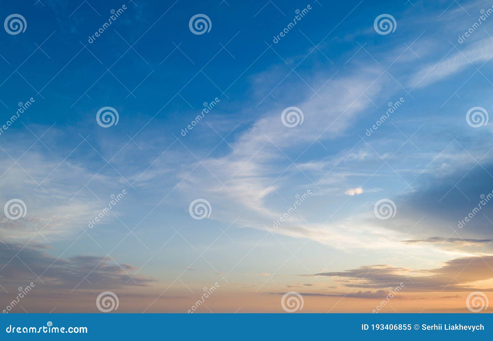 Sunset Sky with Multicolor Clouds Stock Image - Image of dramatic ...