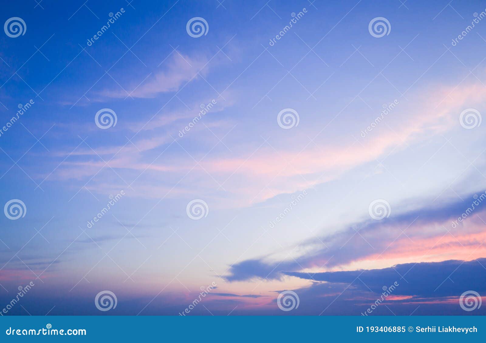 Sunset Sky with Multicolor Clouds Stock Image - Image of bright, night ...