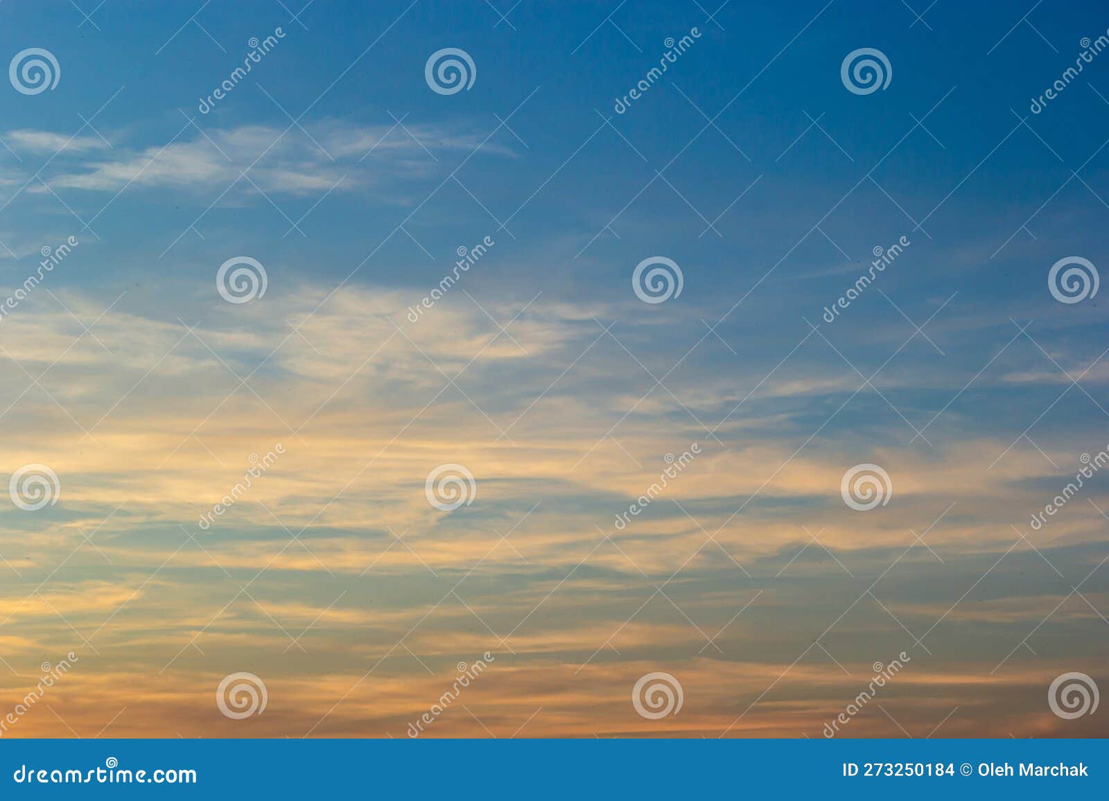 Sunset Sky with Multicolor Clouds. Dramatic Twilight Sky Background ...