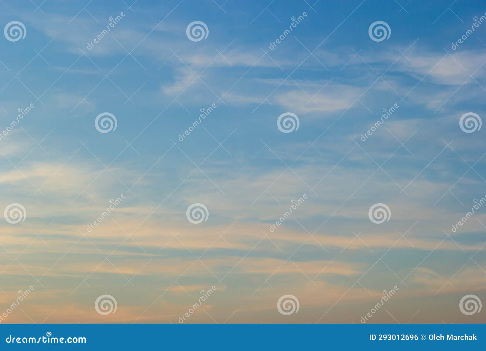 Sunset Sky with Multicolor Clouds. Dramatic Twilight Sky Background ...