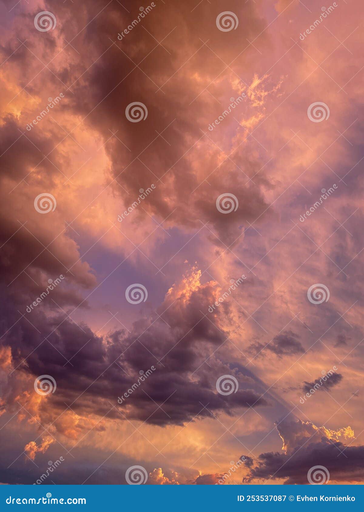 Sunset Sky Natural Colors Background Stock Image - Image of leaves ...