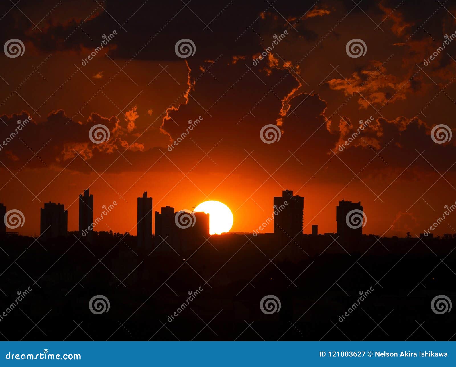 Sunset Sky Night Sun Sunlight Clouds Cloudscape Dawn Panoramic Stock ...