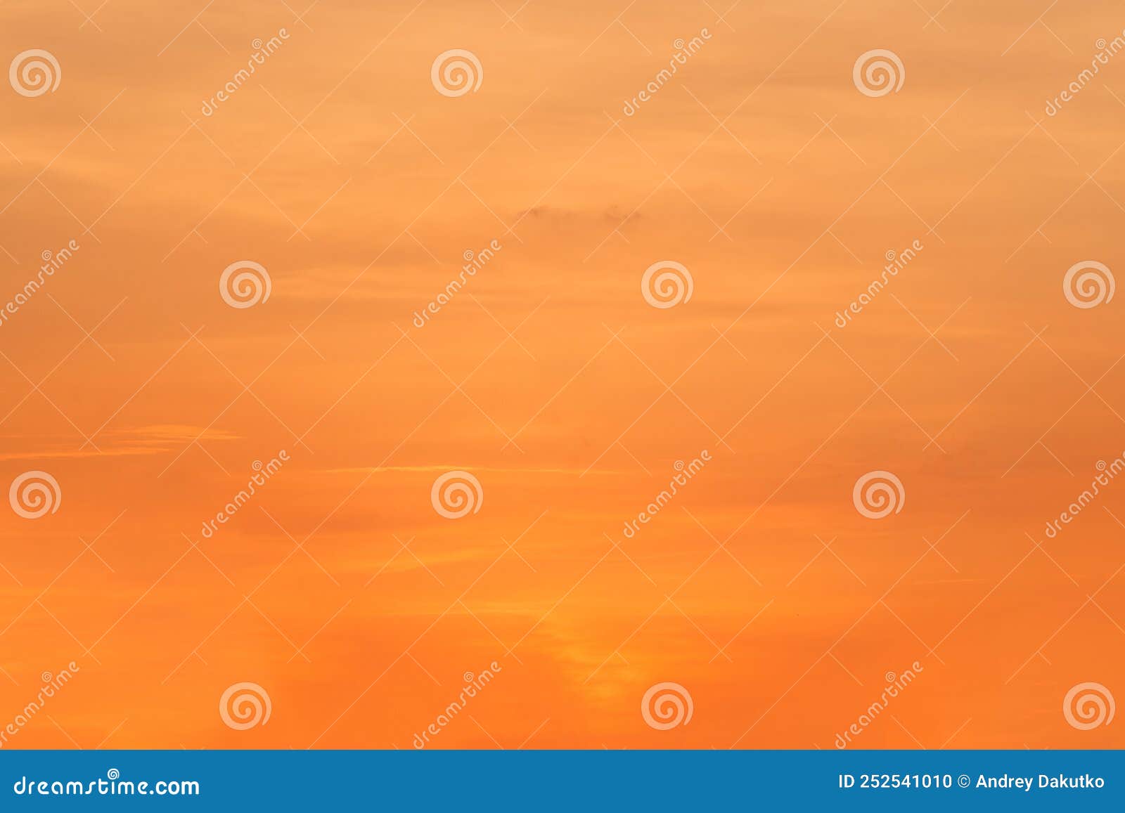 Sunset Sky Orange Yellow Color Clouds Background Nature in the Evening ...