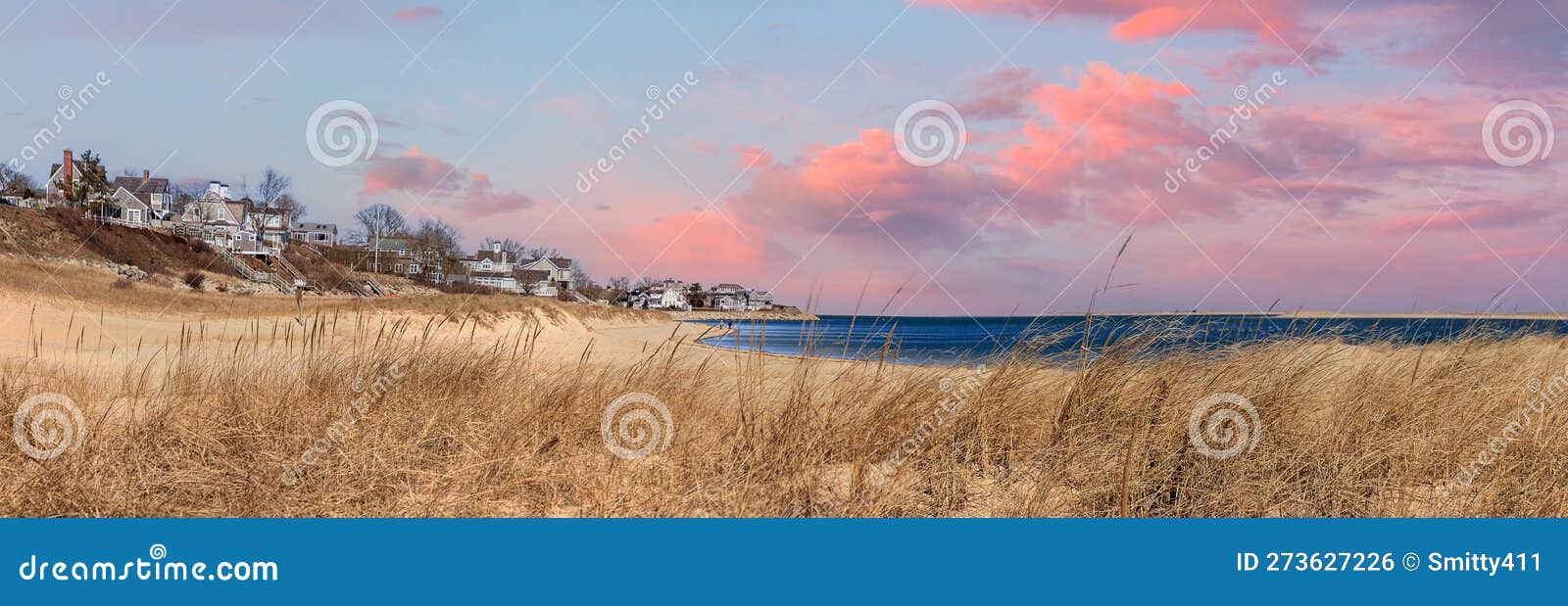 Sunset Sky Over Chatham Lighthouse Beach in Winter Stock Photo - Image ...