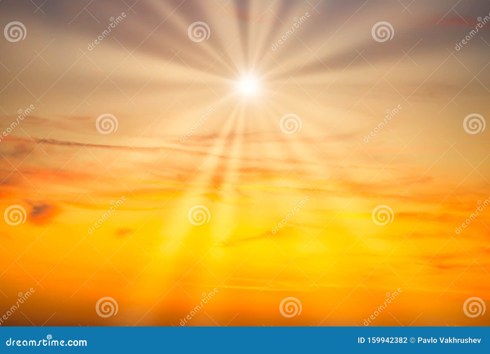 Sunset sky with red clouds stock photo. Image of horizon - 159942382