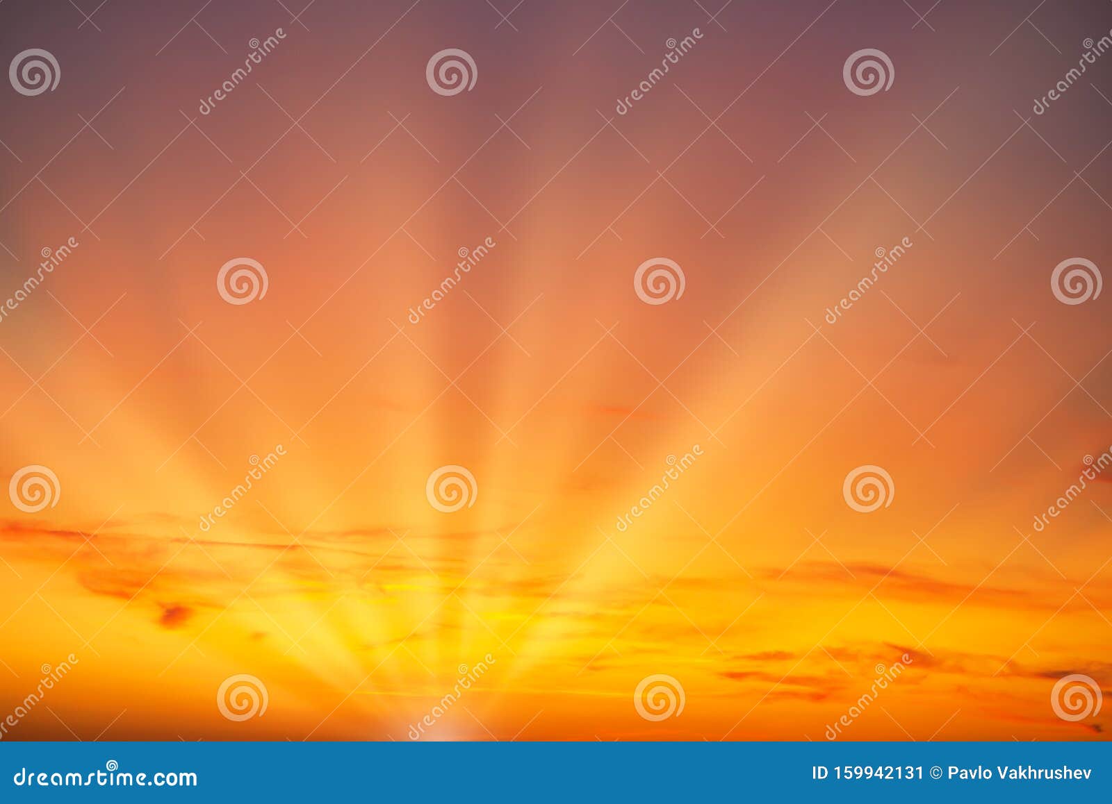Sunset sky with red clouds stock image. Image of rays - 159942131