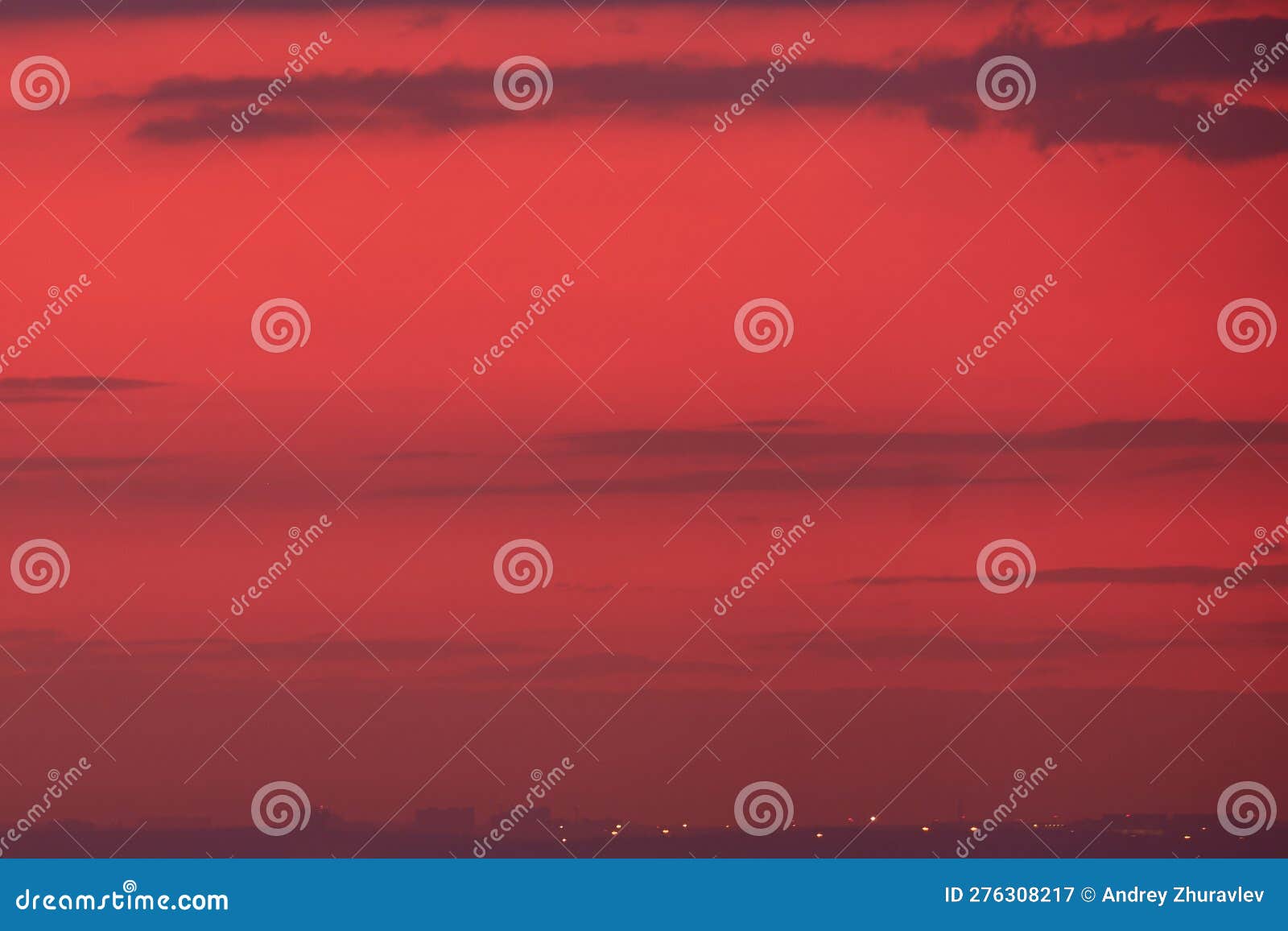 Sunset Sky with Red Light of the Setting Sun. Evening Clouds in the ...