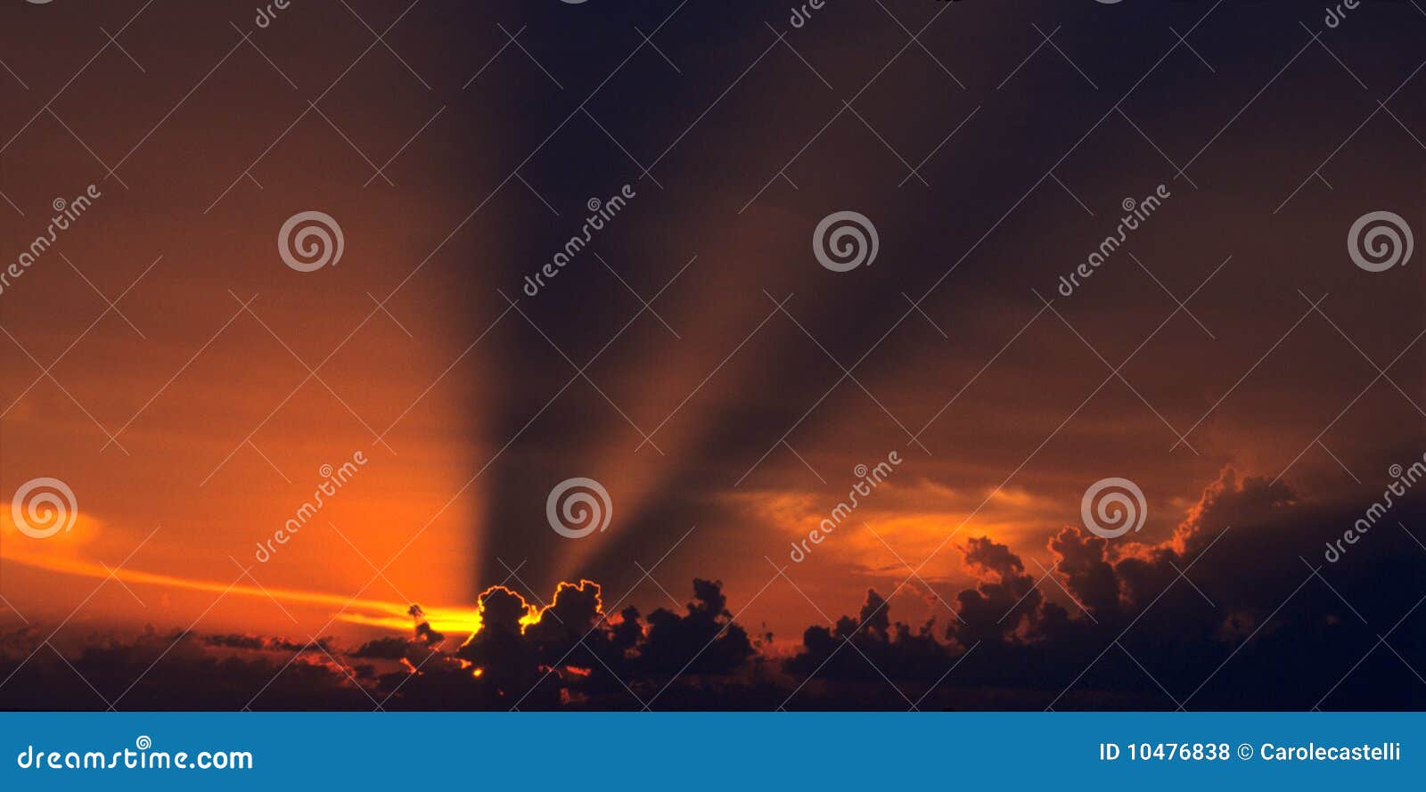 Sunset Sky with Shadows Lines Stock Photo - Image of bayahibe ...