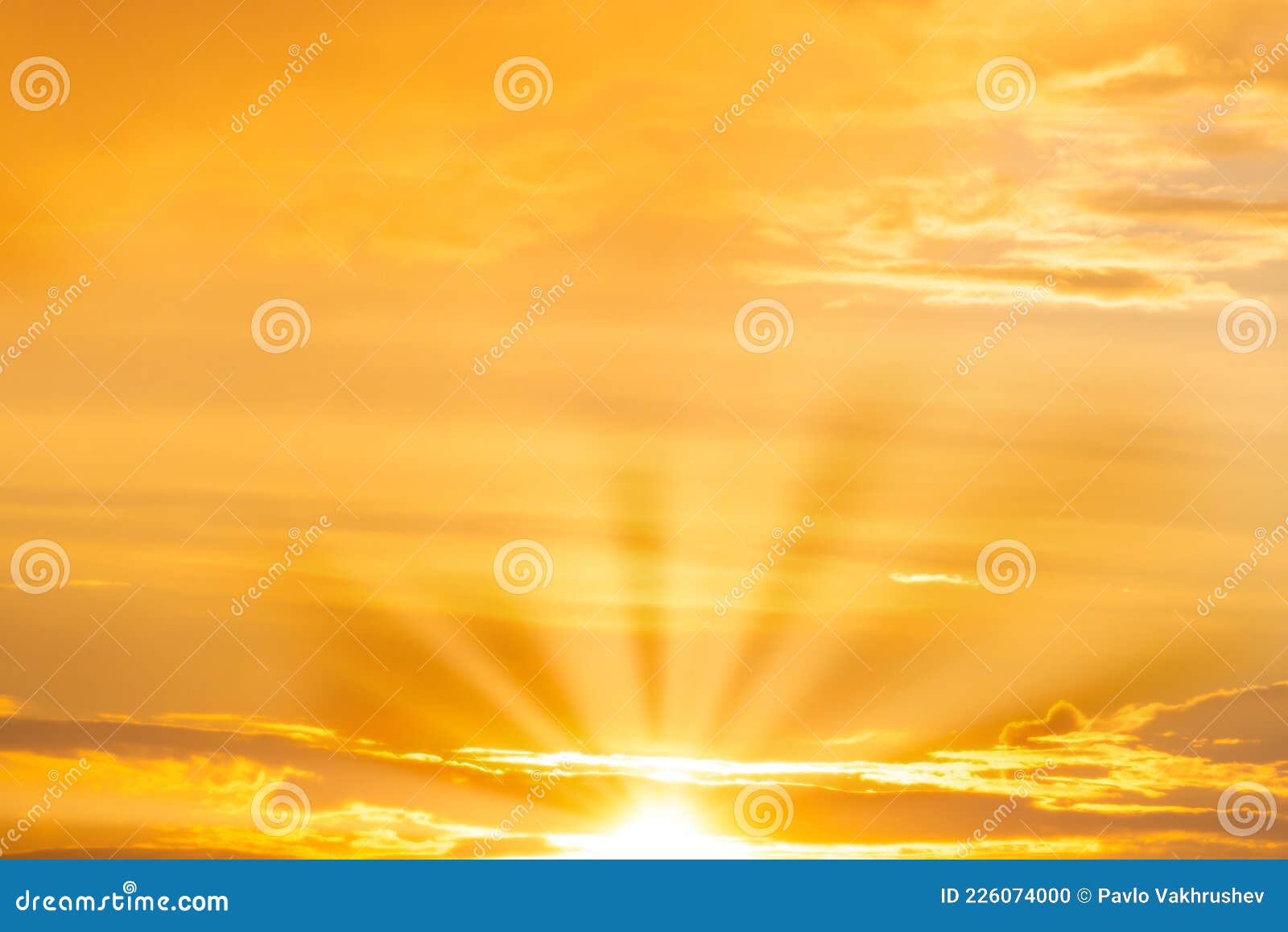 Sunset sky with sun rays stock photo. Image of cloud - 226074000
