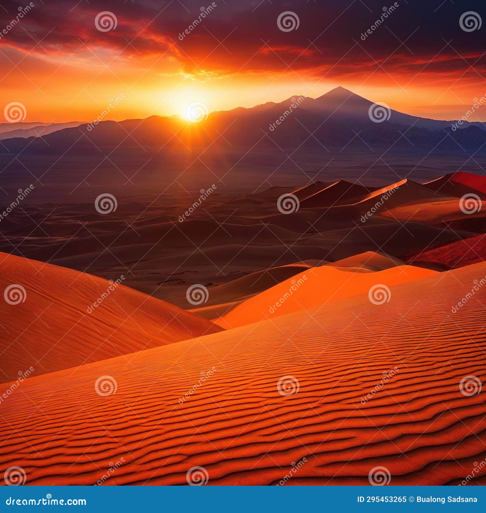 Sunset in the Skybox Created Using Stock Illustration - Illustration of ...