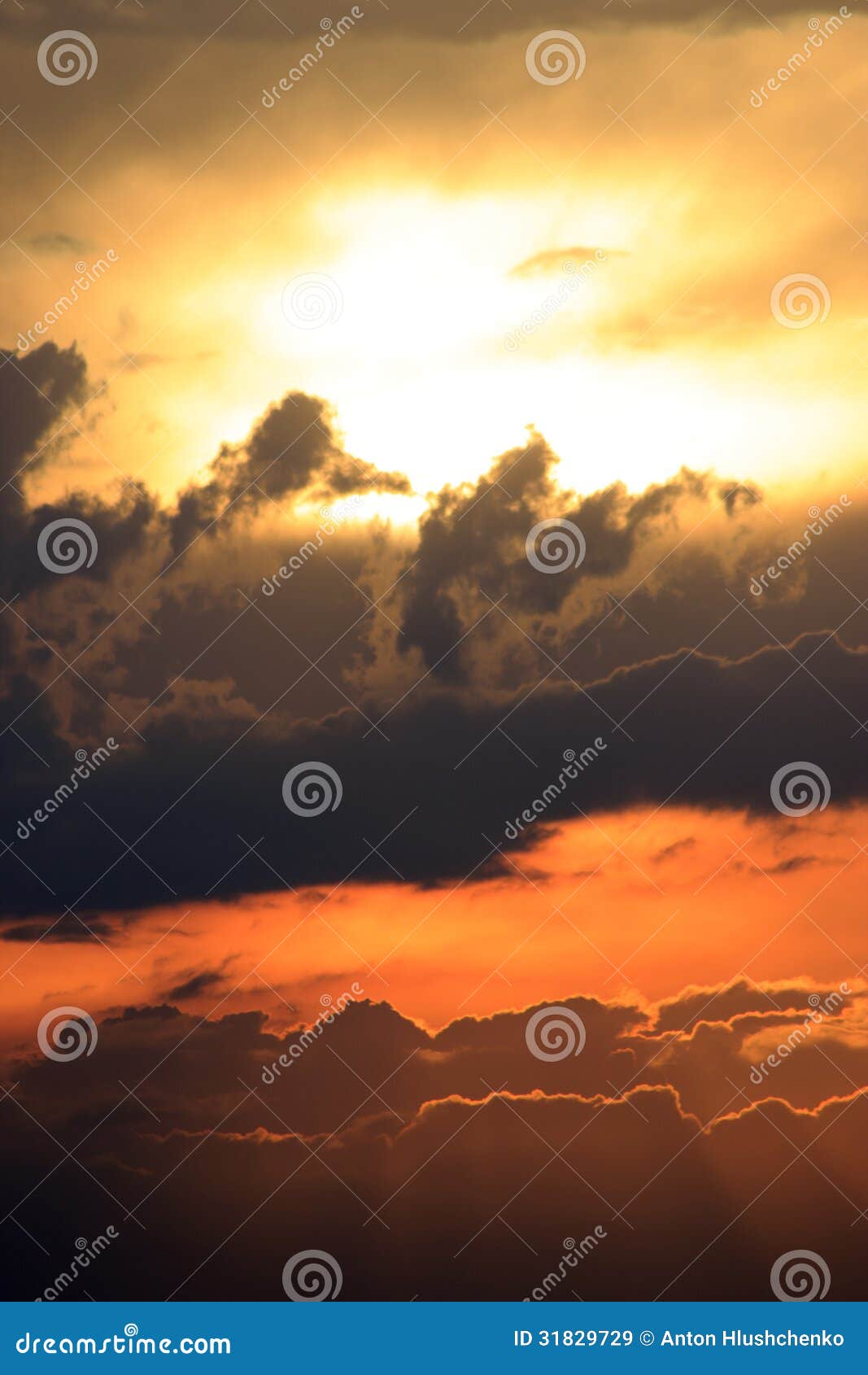 Sunset skyscape stock image. Image of sunset, cloudscape - 31829729