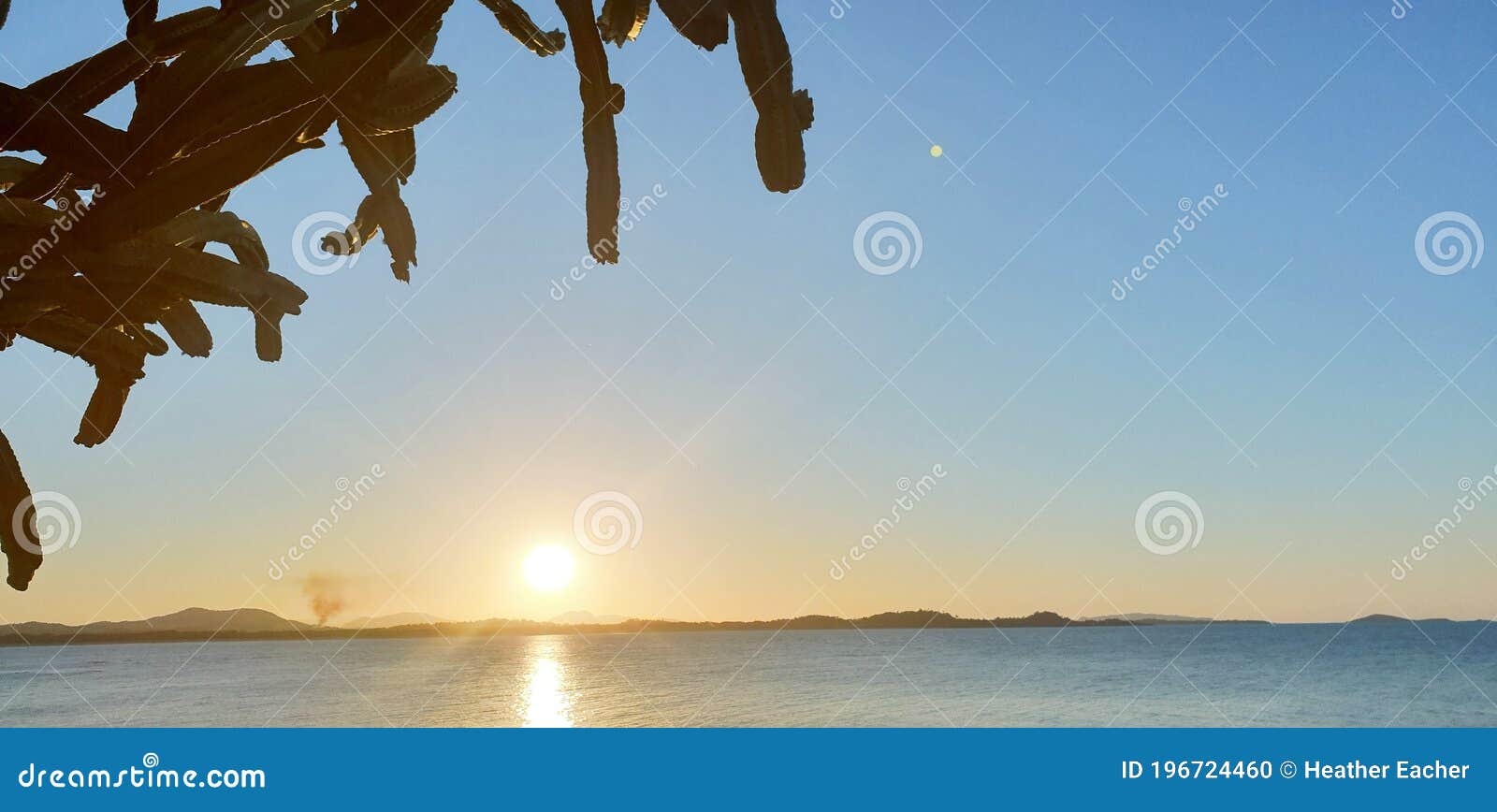 Sunset at Slade Point stock photo. Image of reflection - 196724460