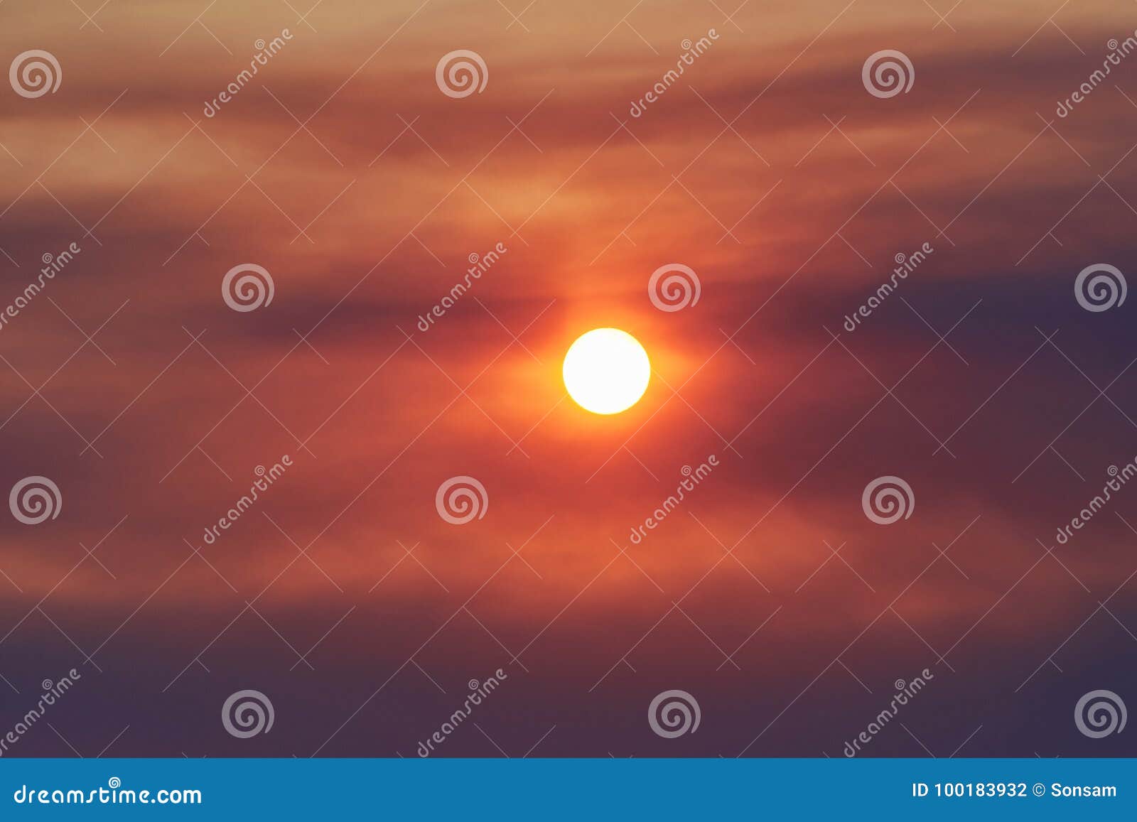 Sunset through Smoke from a Fire Stock Photo - Image of nature, dawn ...