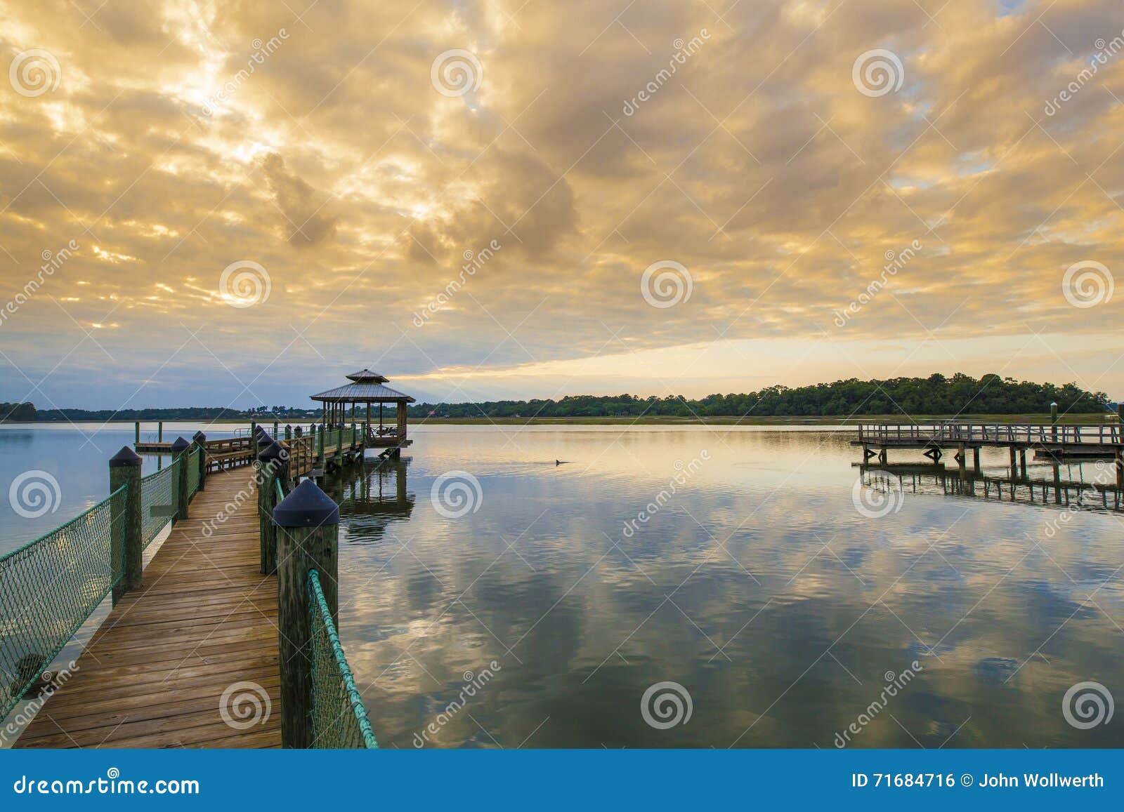 Sunset in South Carolina stock photo. Image of cloud - 71684716
