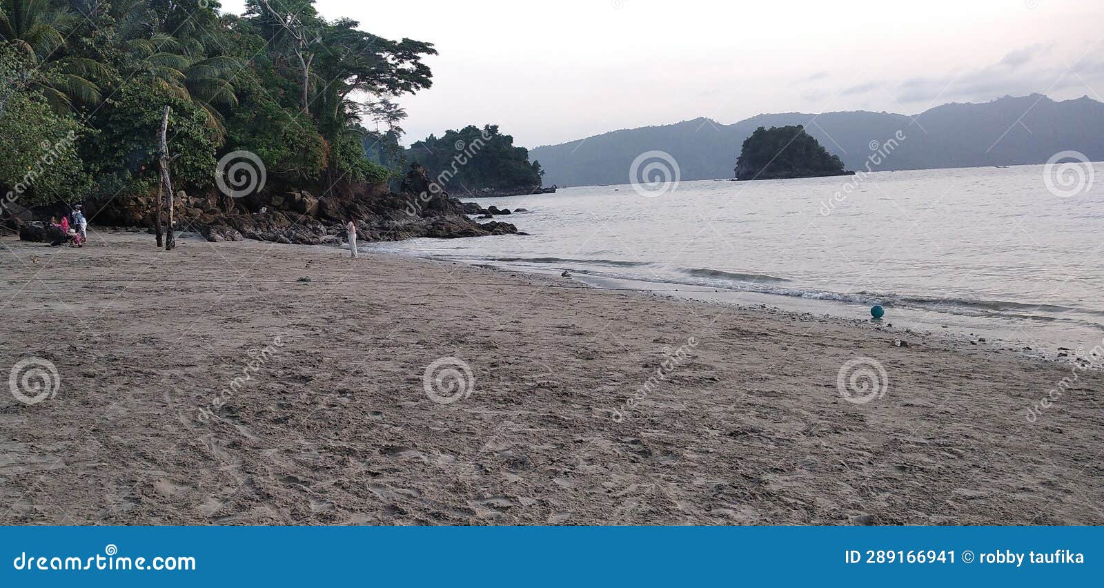 Sunset in the South Java stock image. Image of beautiful - 289166941