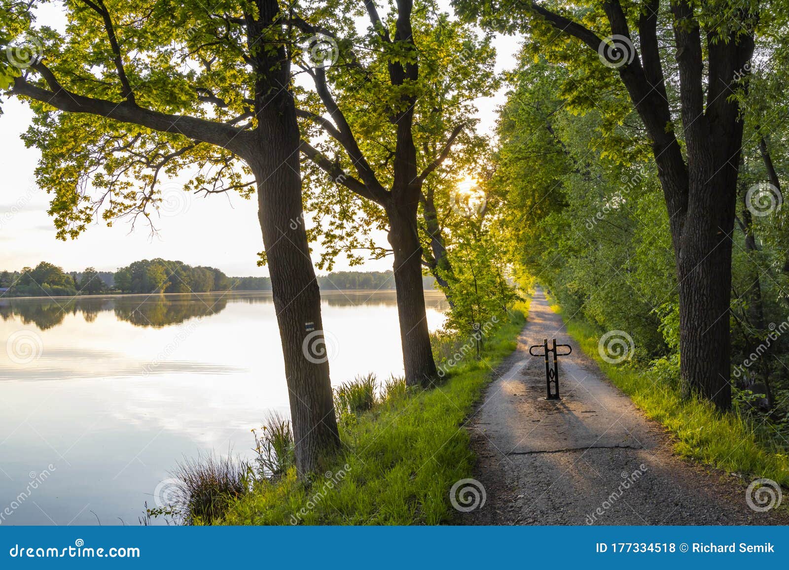 Sunset in Southern Bohemia, Czech Republic Stock Photo - Image of ...