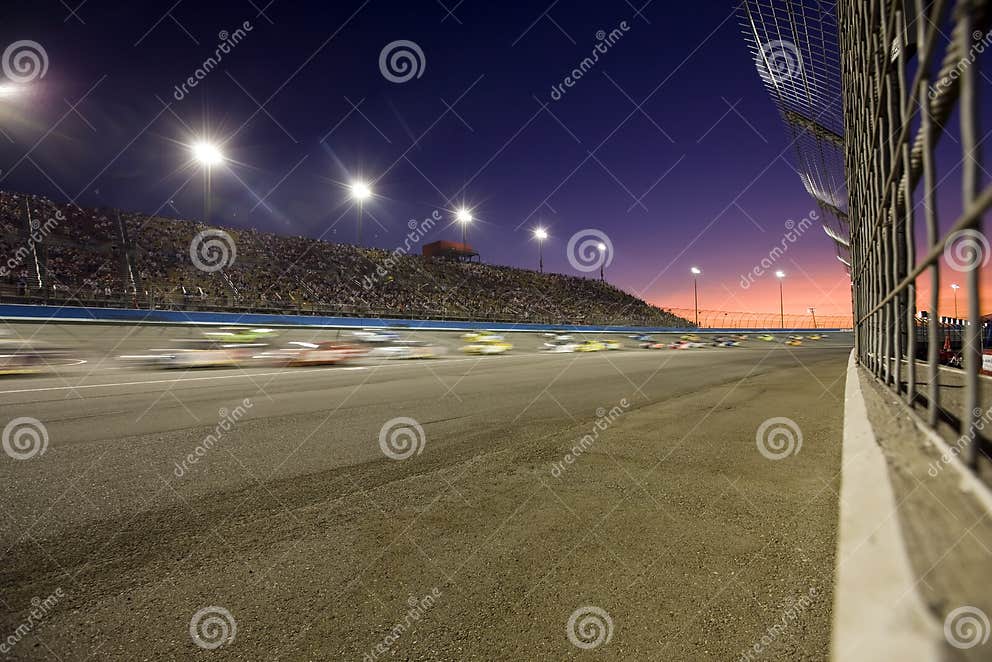 Sunset on the Speedway stock image. Image of raceway - 17176871