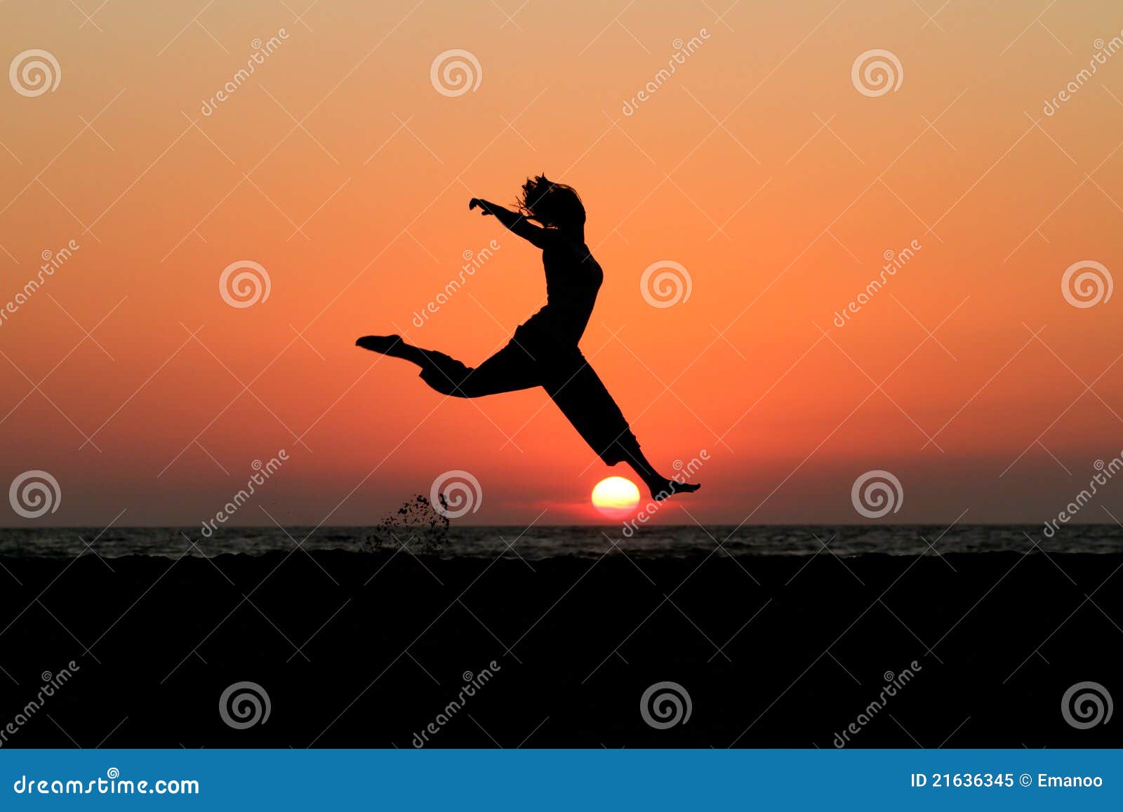 Sunset splits stock image. Image of emotion, adult, athlete - 21636345