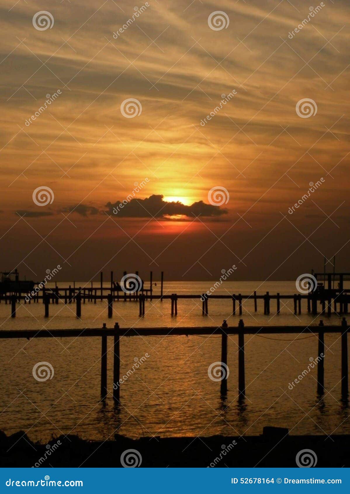 Sunset stock photo. Image of sunset, george, florida - 52678164