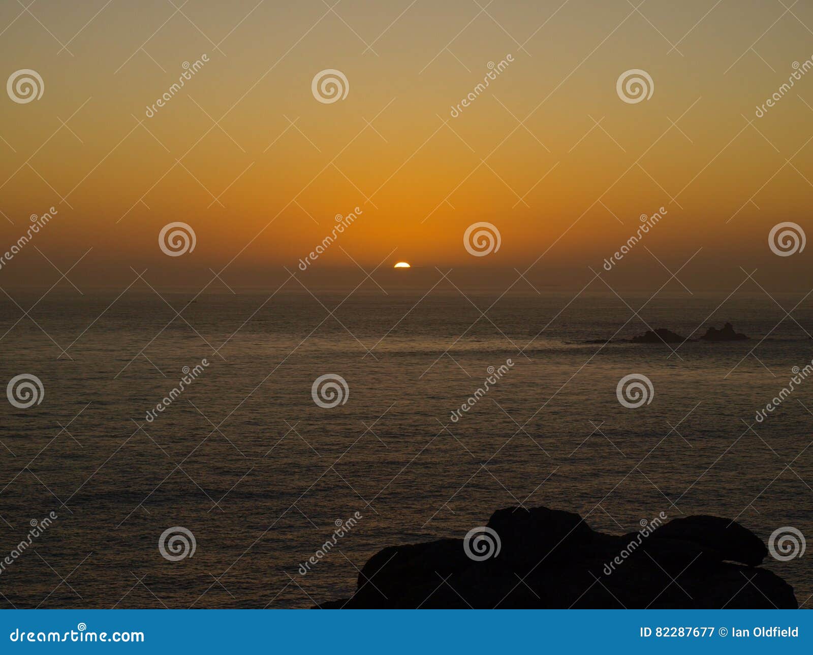 Sunset at St Ives in Cornwall Stock Image - Image of coast, morning ...