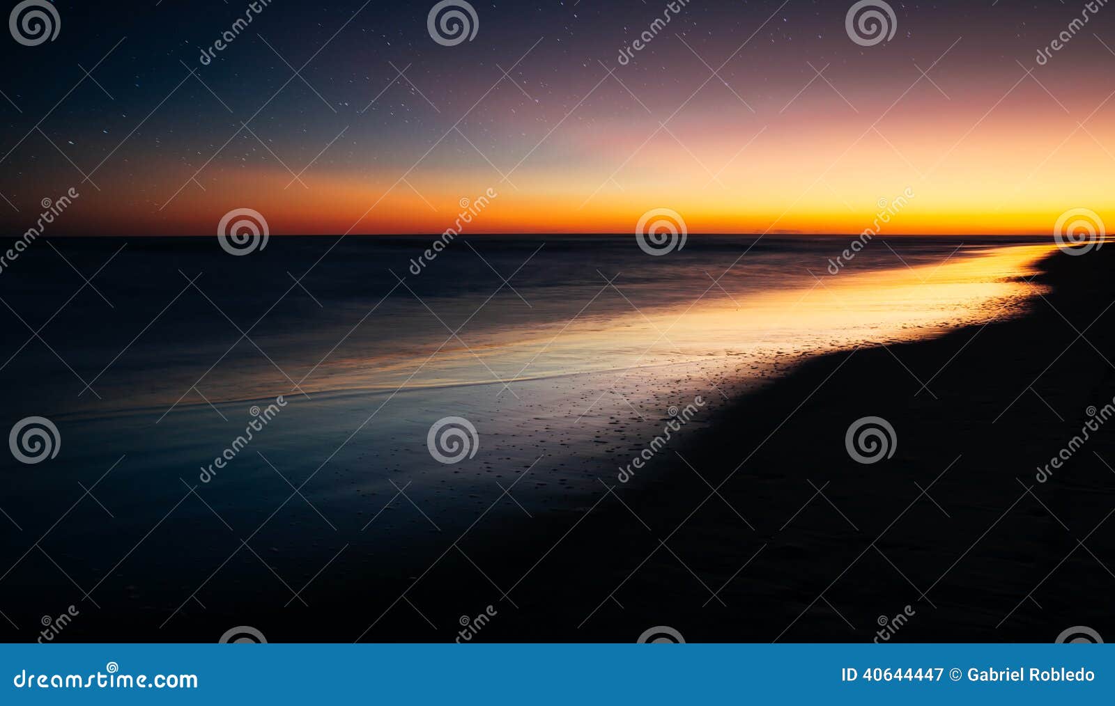 Sunset with stars stock image. Image of golden, atmosphere - 40644447