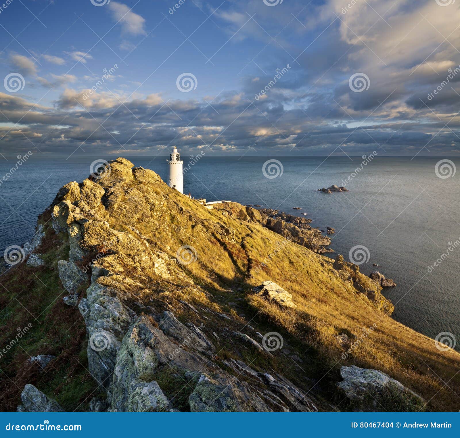 Sunset at Start Point on Devon`s South Coast Stock Photo - Image of ...