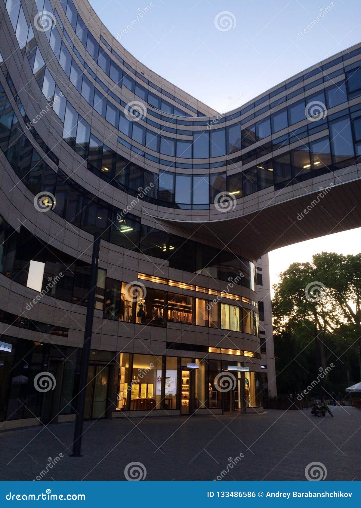 Berlin building editorial photo. Image of trees, sunset - 133486586