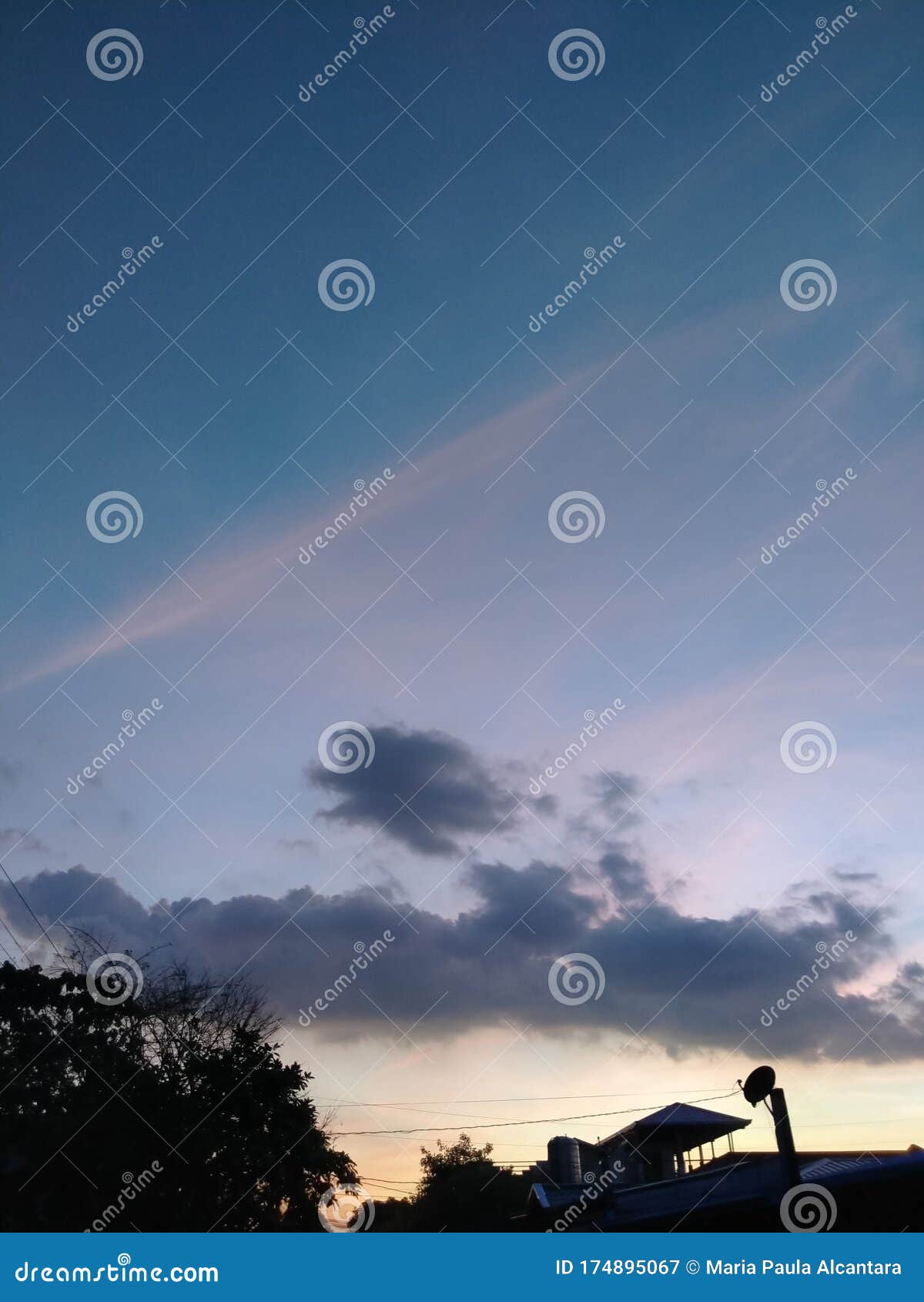 Sunset without the Sun Be Like. Home and LOVE Stock Image - Image of ...