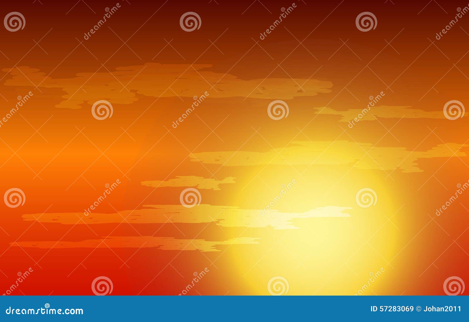 Sunset or Sun dawn. stock vector. Illustration of design - 57283069