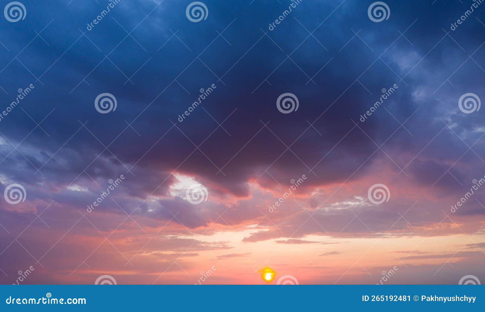 Sunset with sun rays stock image. Image of skylight - 265192481