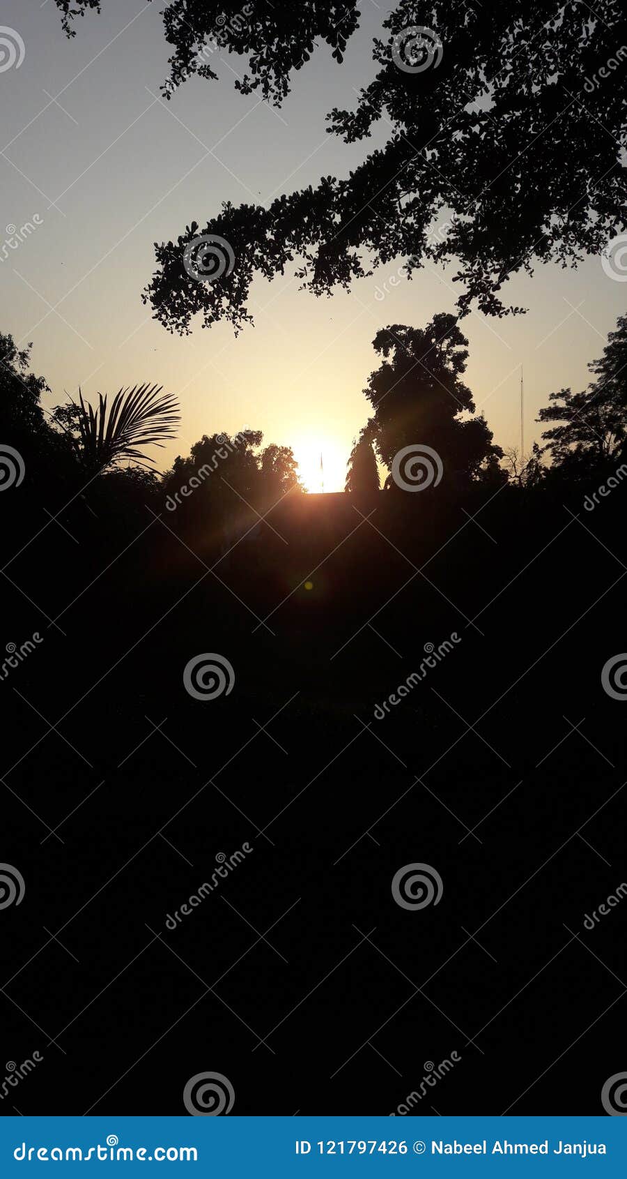 Sunset stock photo. Image of sunset, lowkey, nature - 121797426