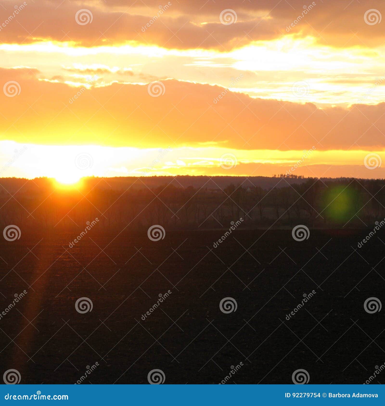 Sunset stock photo. Image of sunset, seting, clouds - 92279754