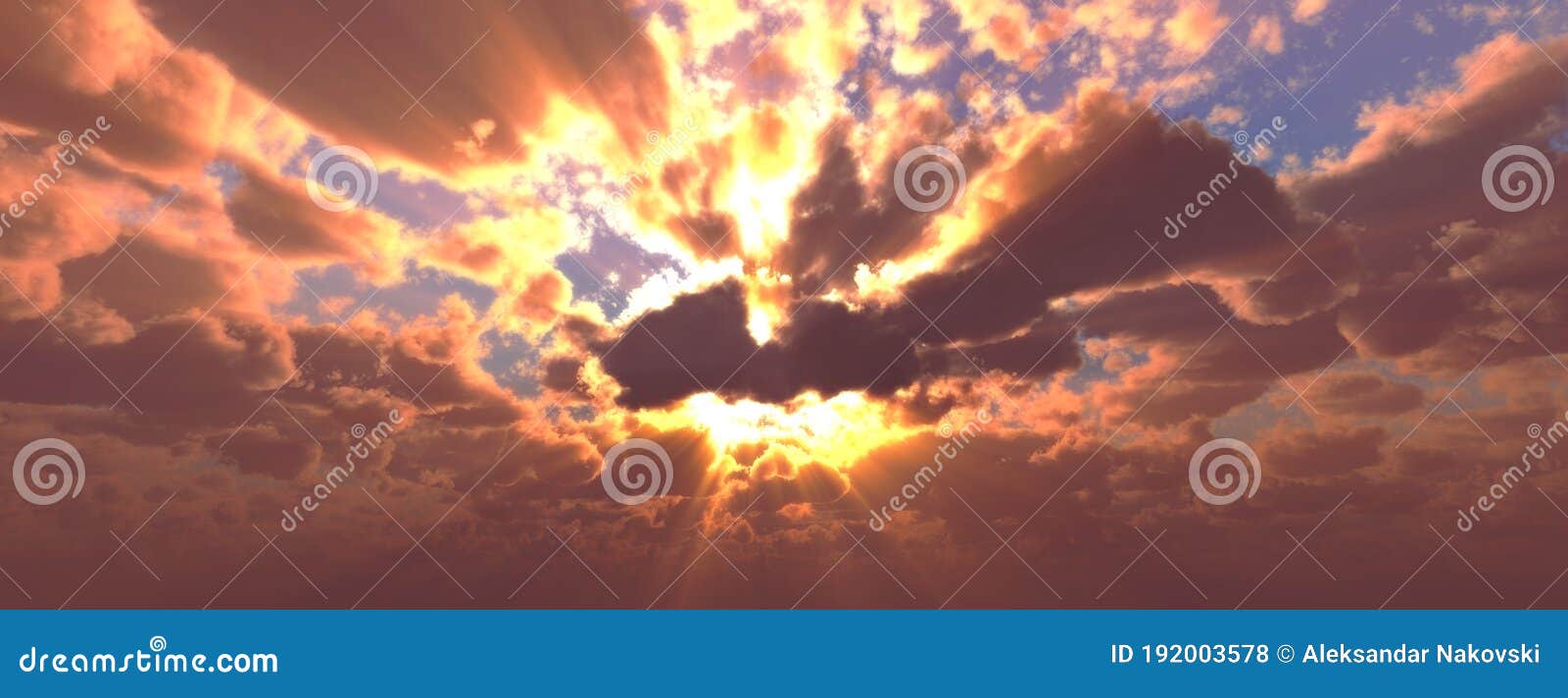 Sunset / Sunrise with Clouds, Light Rays and Other Atmospheric Effect ...