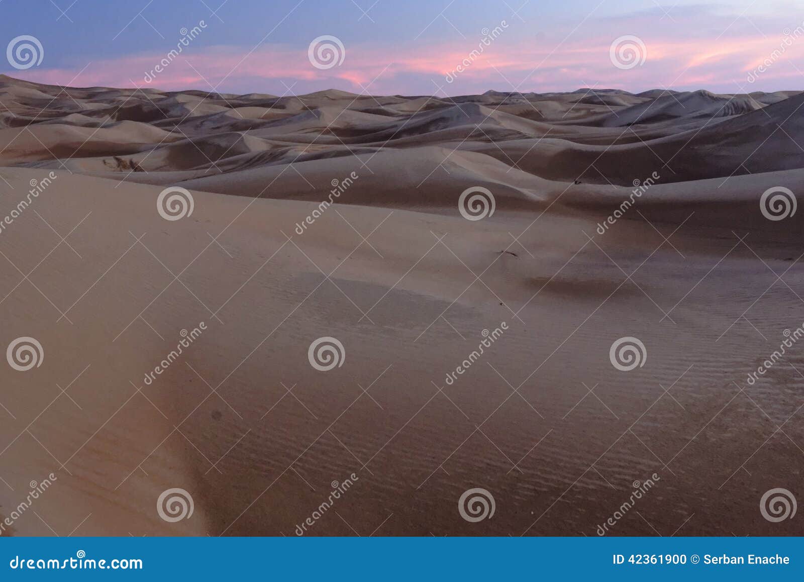Sunset Sunrise Desert Sand Dunes Stock Photo - Image of sand, ripples ...