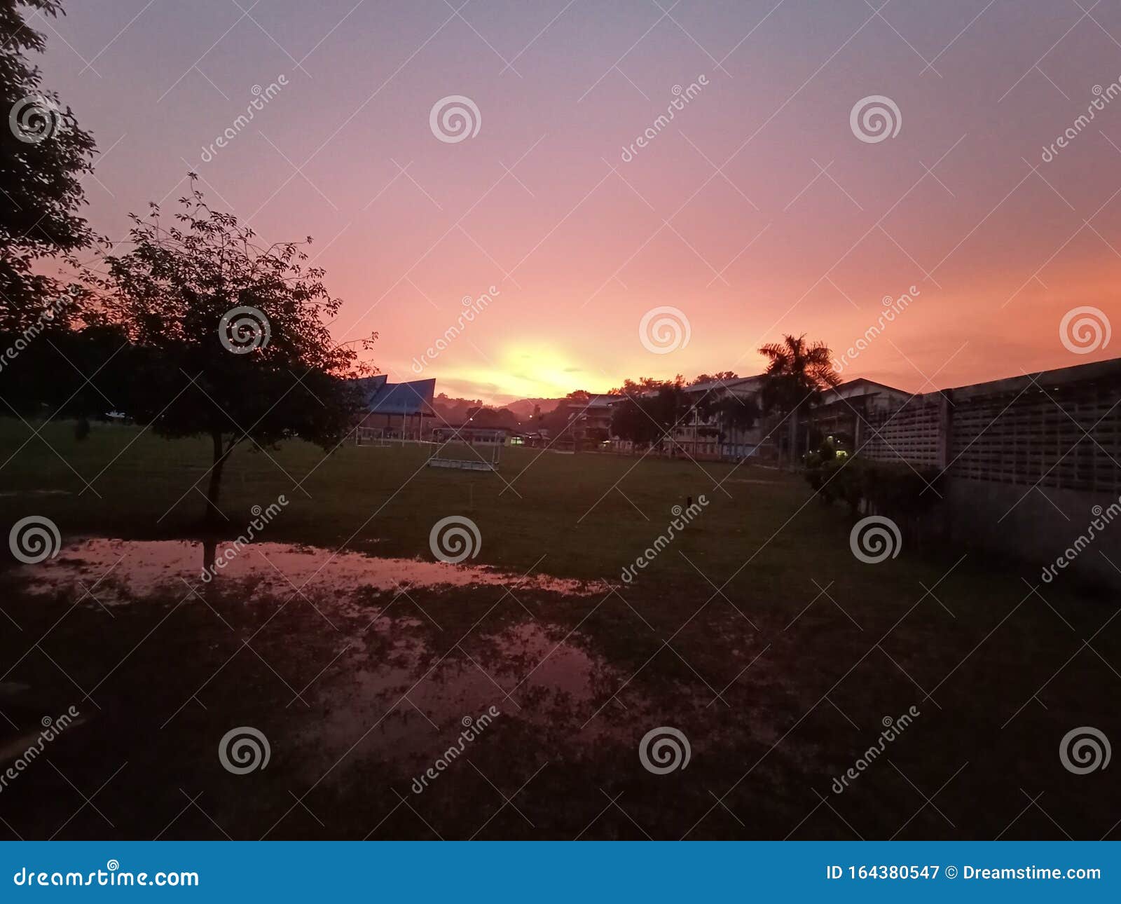 Sunset Sunrise Morning Sad Life Dust Down View Stock Image - Image of ...