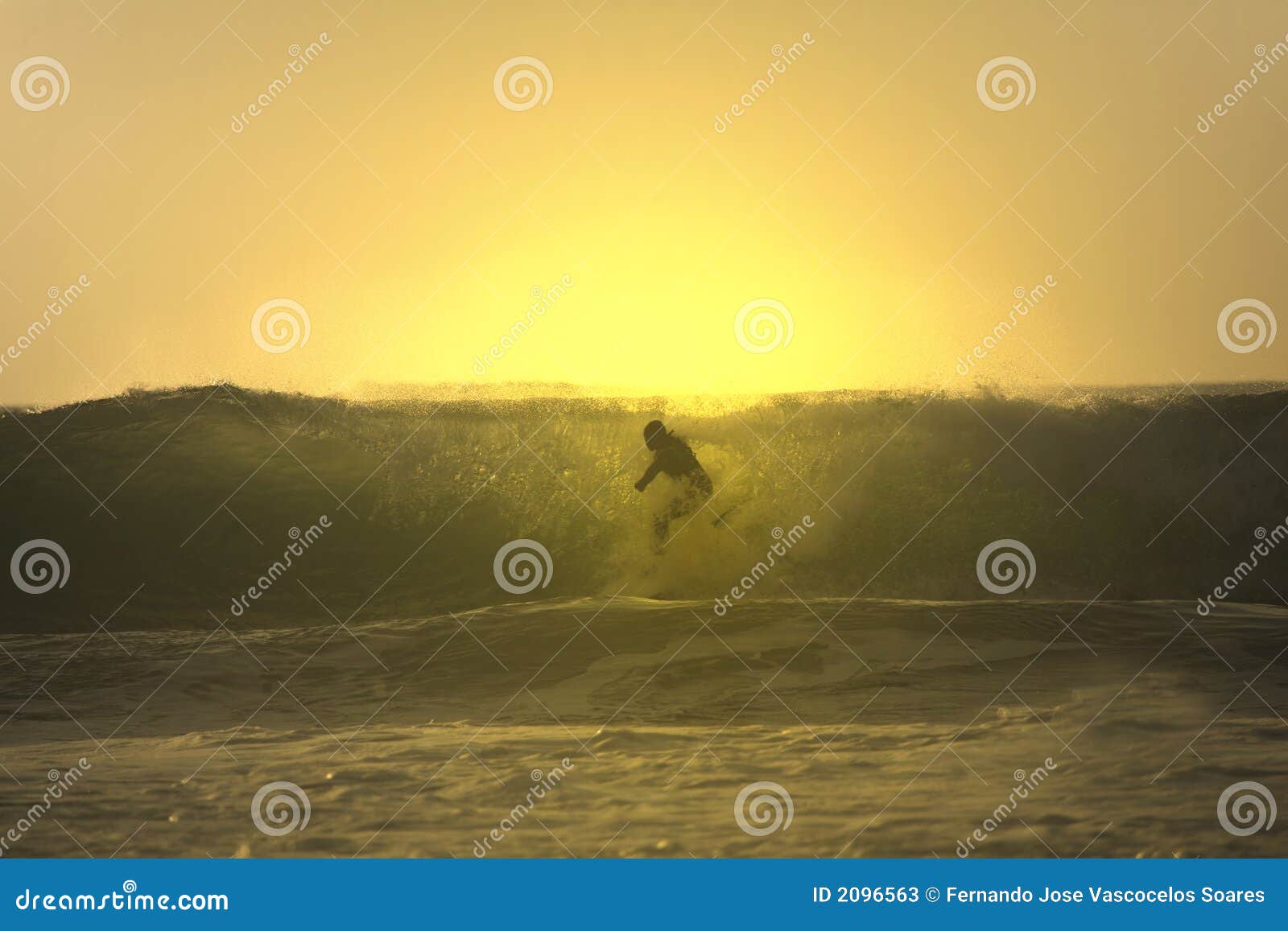 Sunset surfer cross a wave stock image. Image of sailor - 2096563