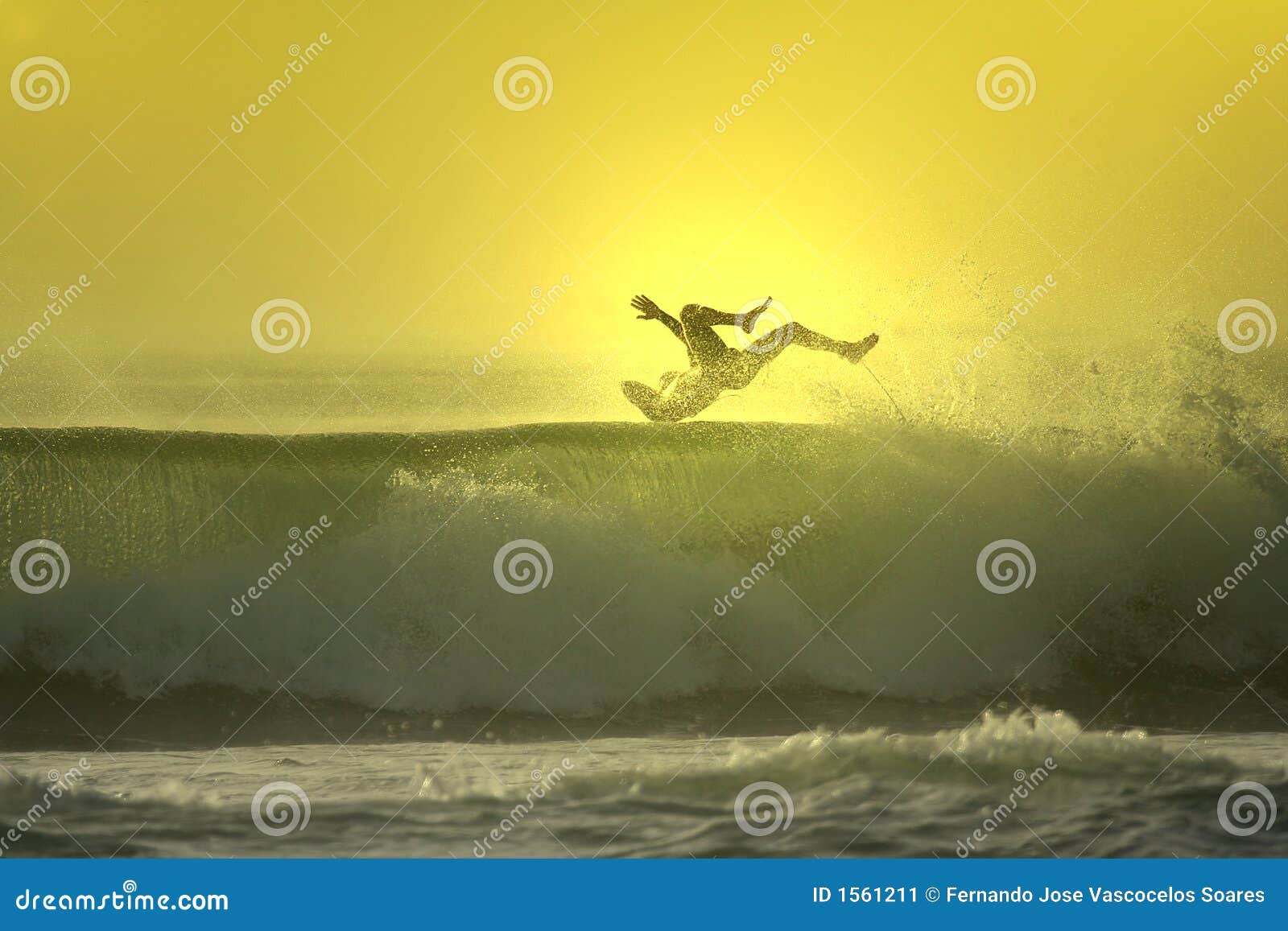 Sunset surfer falling stock image. Image of courageous - 1561211