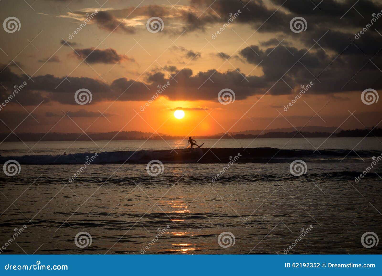 Sunset and surfing stock photo. Image of relax, ocean - 62192352