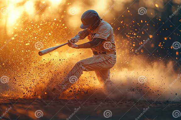 Sunset Swing: a Baseball Player Captures the Magic of Evening Ligh ...