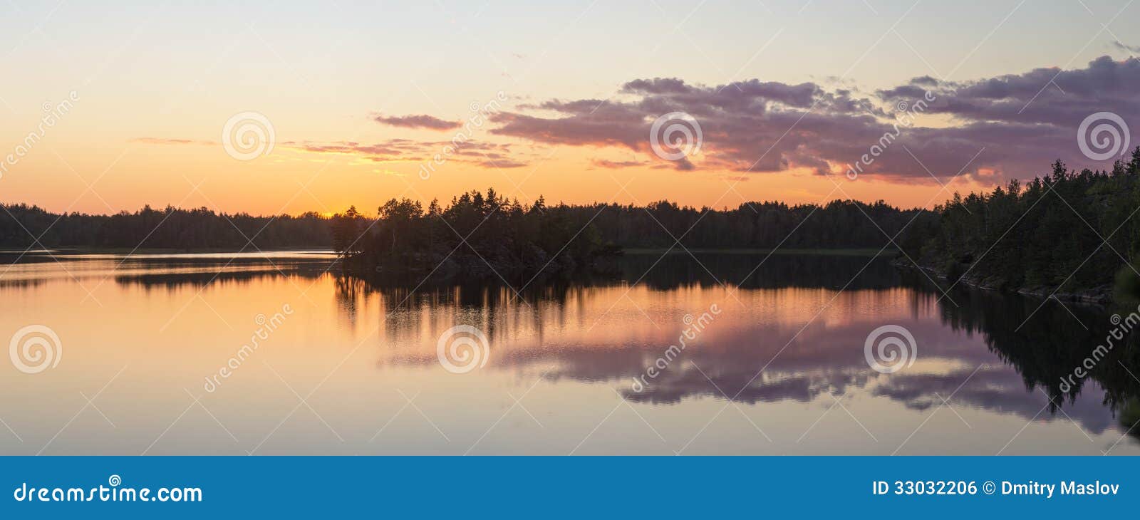 Sunset symmetry stock photo. Image of blue, summer, dusk - 33032206
