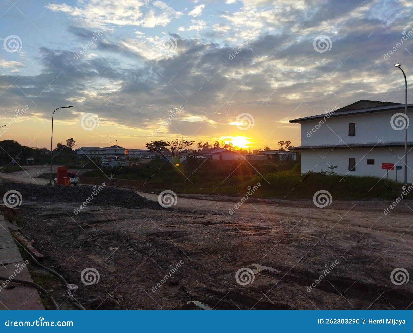 Sunset in Tabang Kalimantan Stock Photo - Image of kutai, symmetry ...