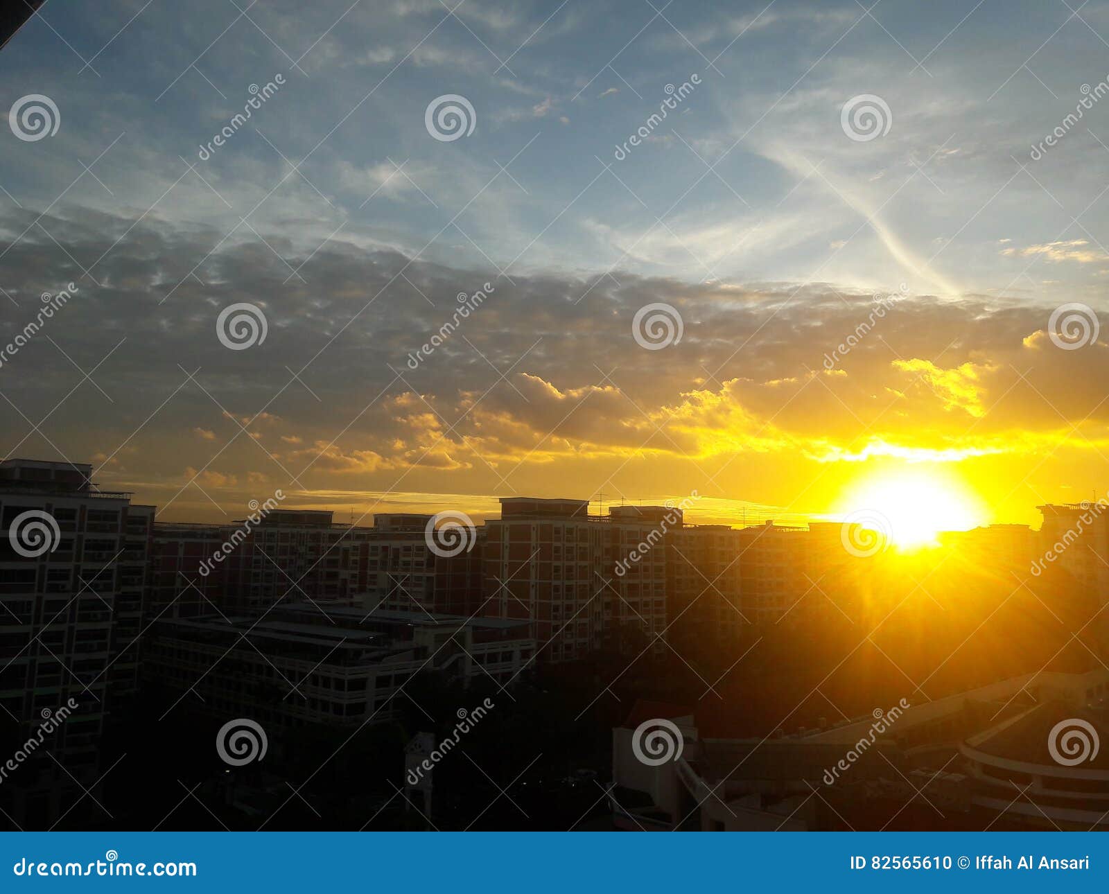 Sunset stock photo. Image of block, sunset, level - 82565610