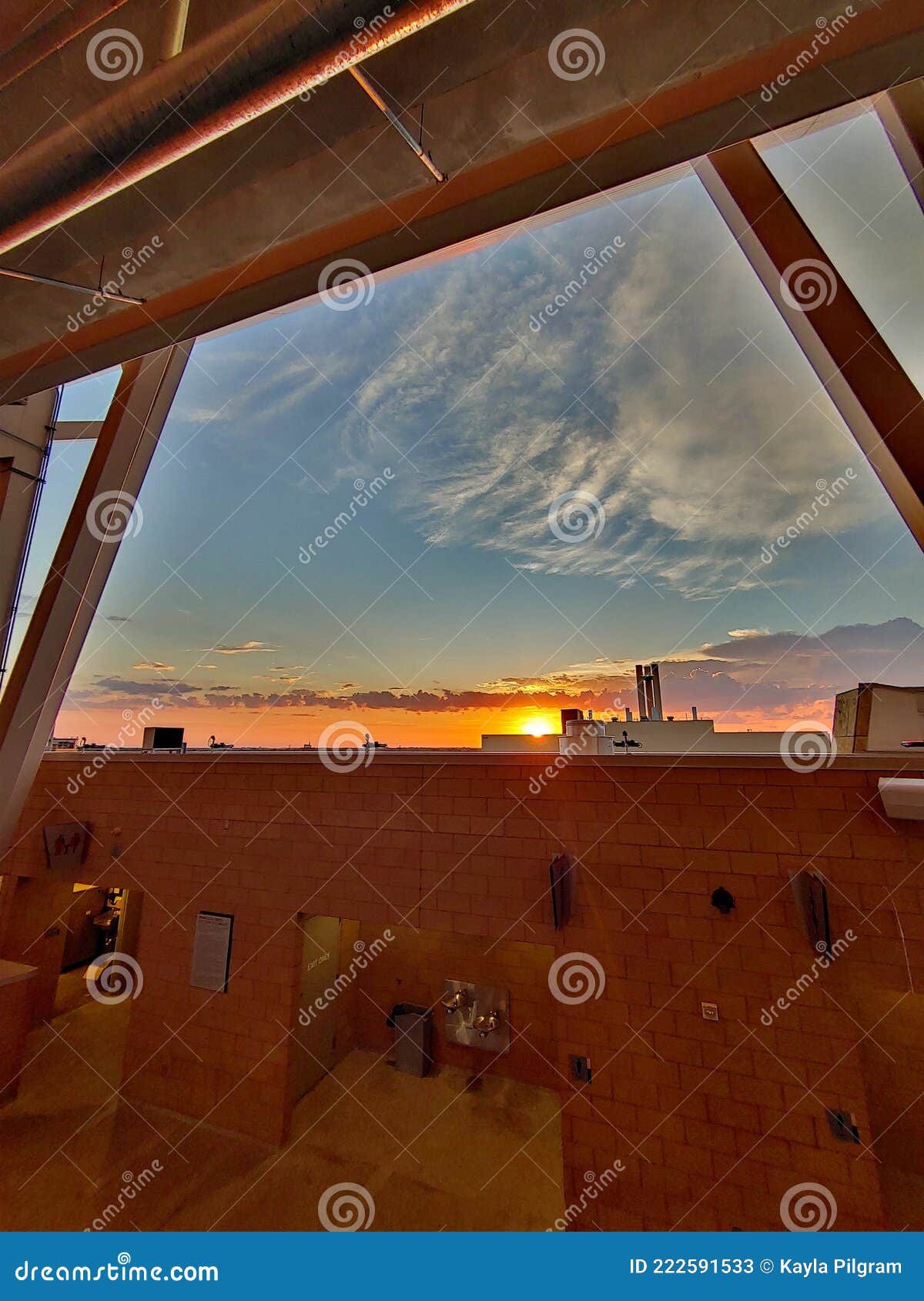 Sunset from Target Field Stadium Stock Image - Image of baseball ...