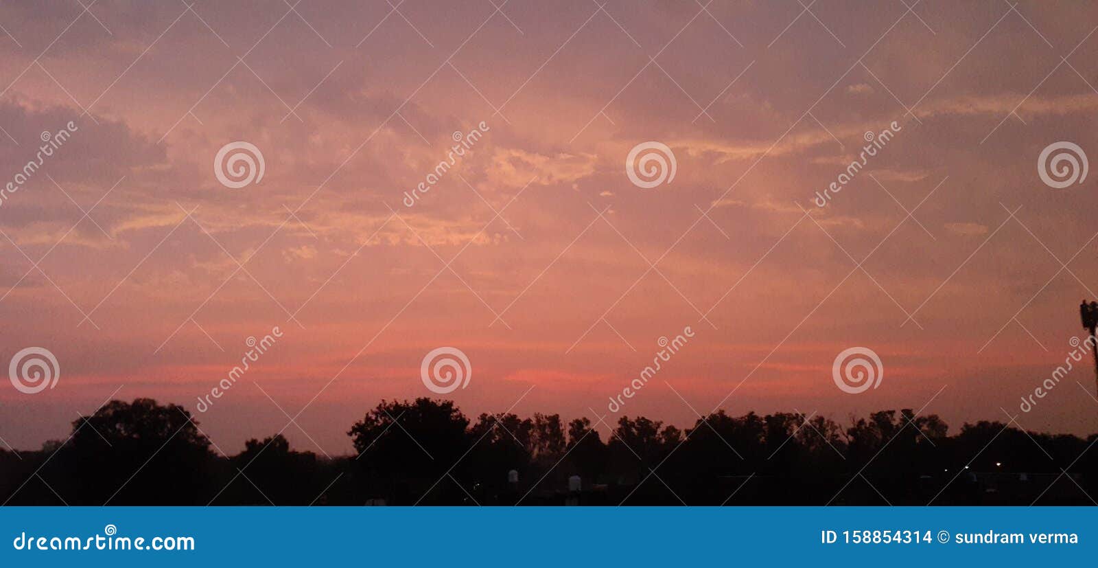 After sunset time stock photo. Image of nature, natural - 158854314