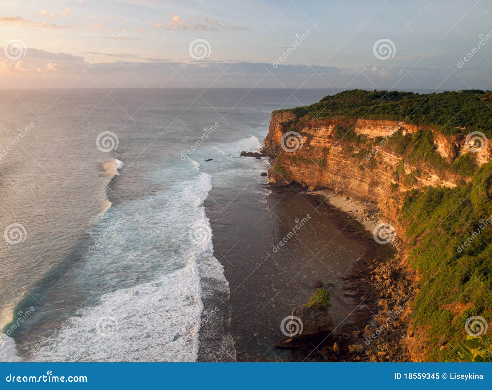 Sunset from the Top of Cliff Stock Image - Image of destination ...