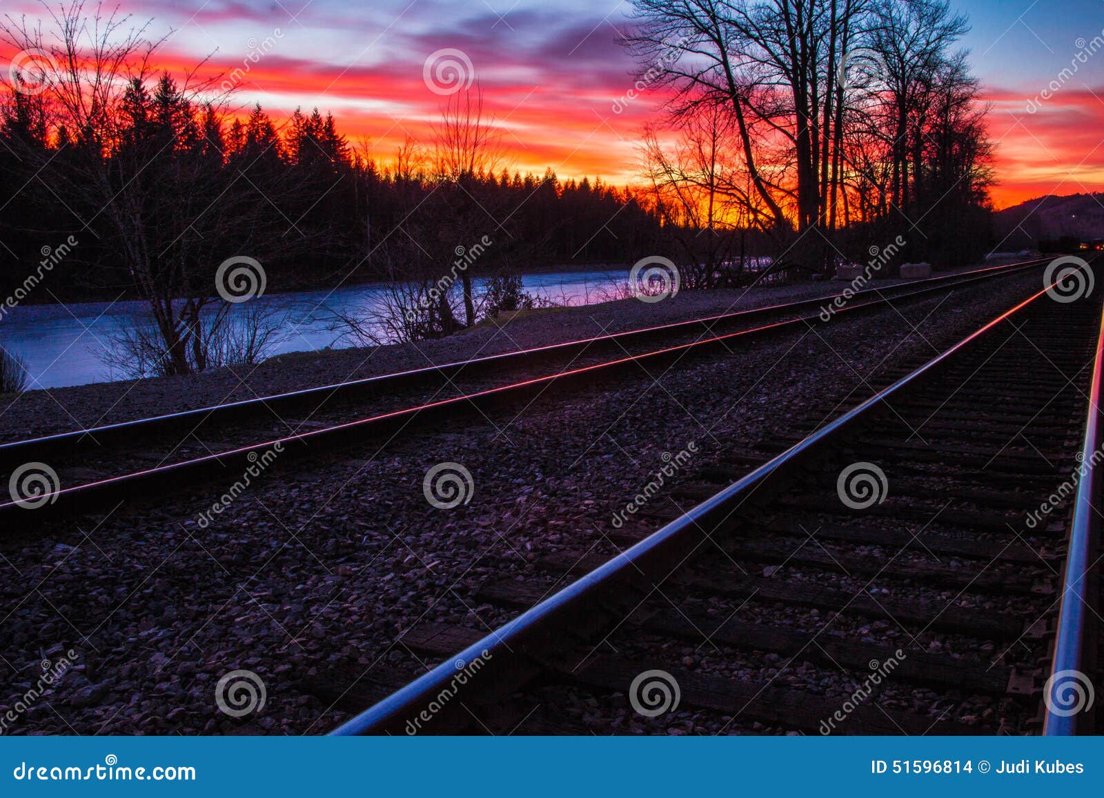 Sunset Train stock photo. Image of dusk, train, transportation - 51596814