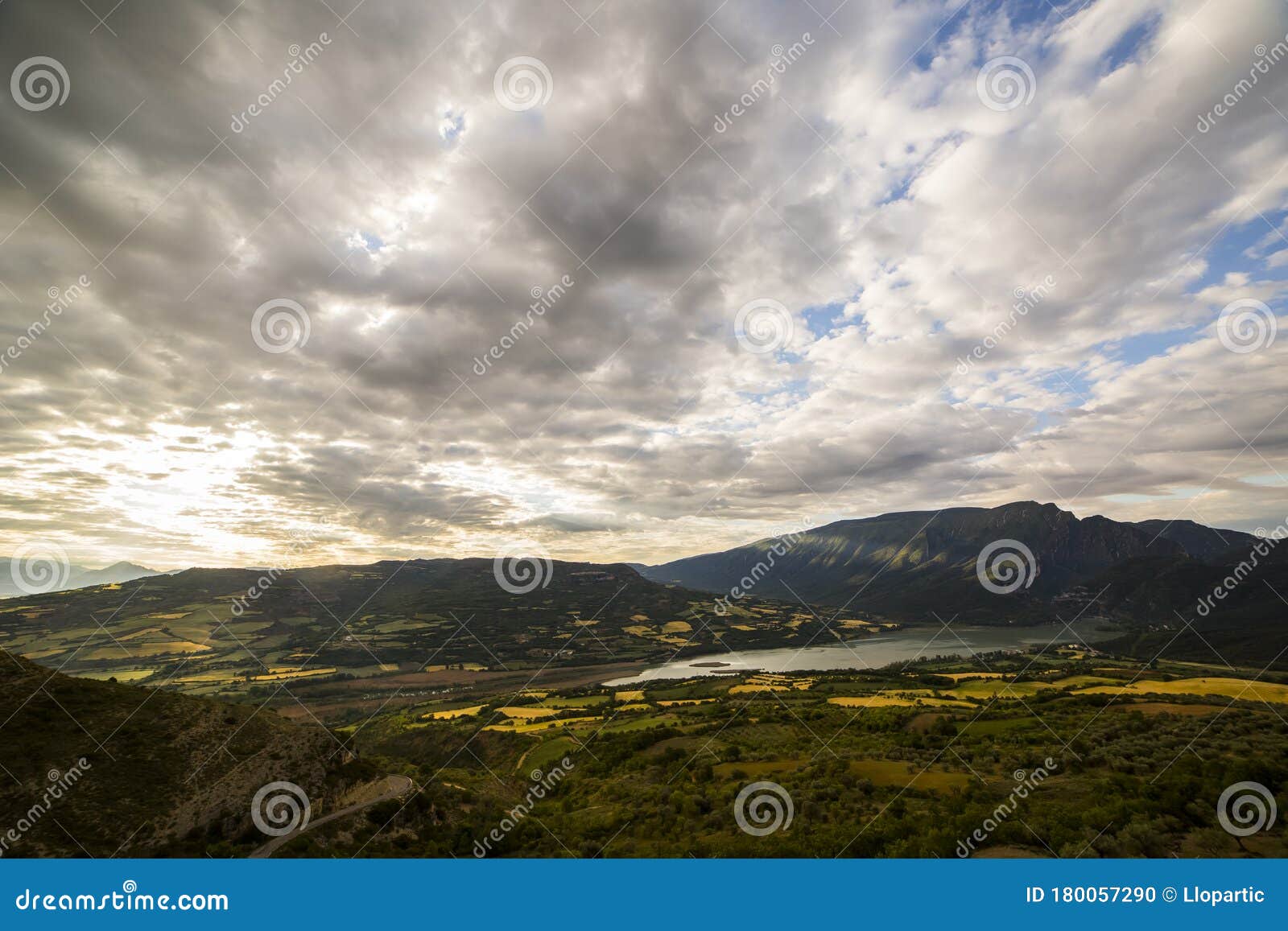 Sunset in Tremp, Lleida, Spain Stock Photo - Image of nature, park ...