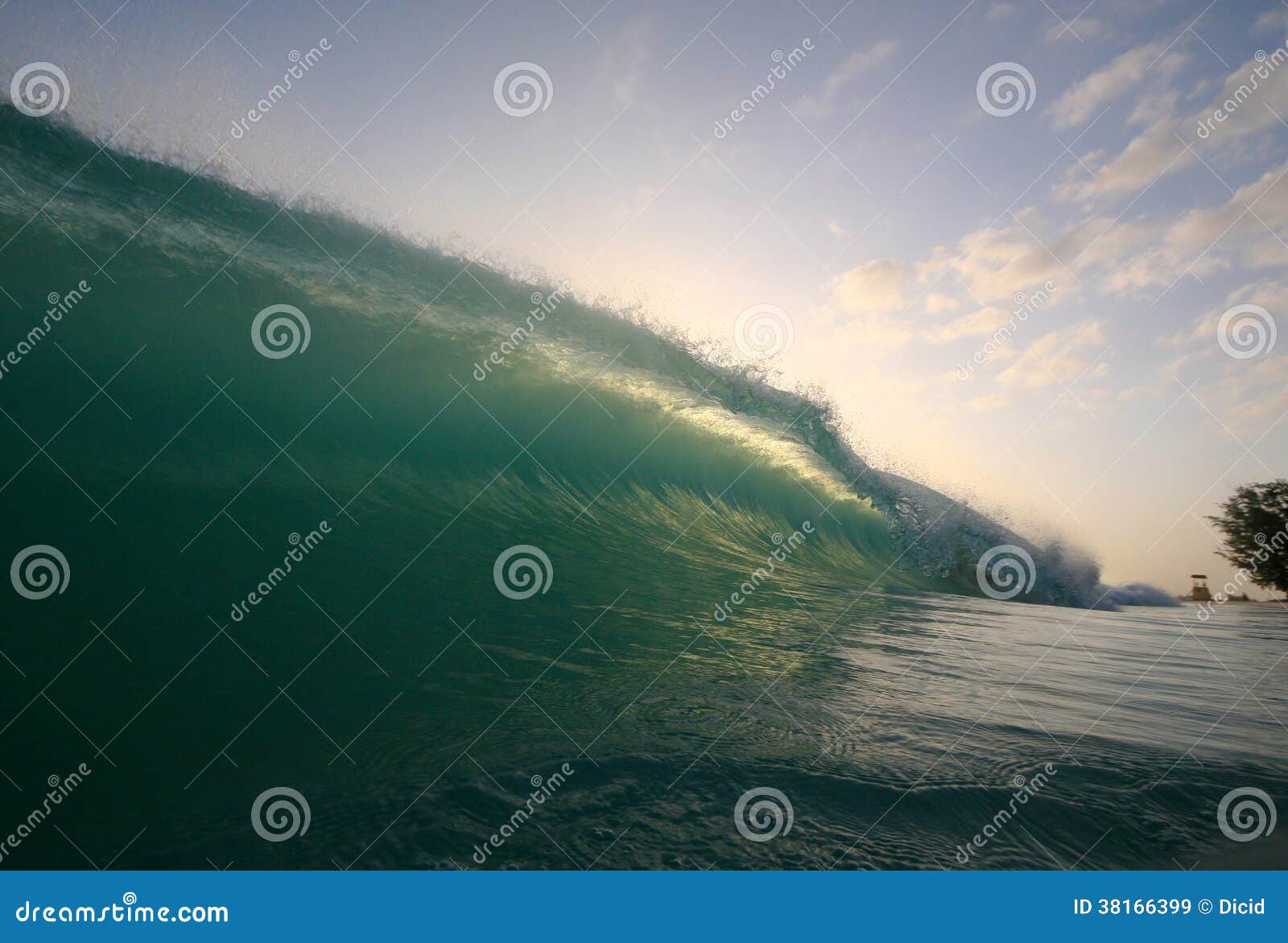Sunset tube 2 stock image. Image of surf, energy, waves - 38166399